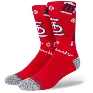 Stance Cinci Color Socks (White/Red/Black) | Sportpursuit.com