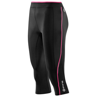 Skins Womens A200 Compression 3/4 Tights (Black/Pink) | Sportpursuit.c