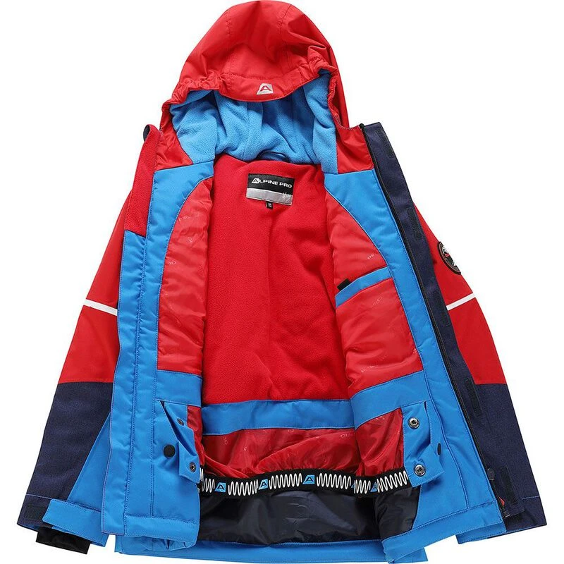 AlpinePro Kids Melefo Jacket (Red) | Sportpursuit.com