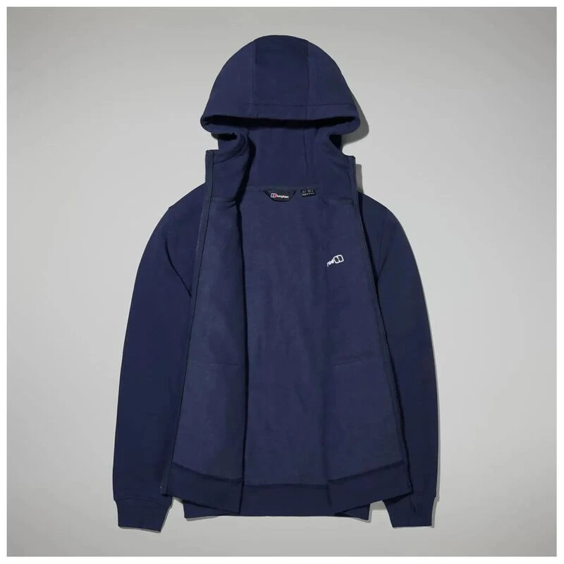 Berghaus Mens Logo Full Zip Hoody (Dark Blue) | Sportpursuit.com