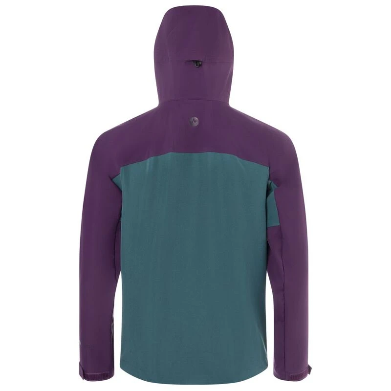 Marmot Mens ROM GTX Infinium Hooded Jacket (Purple Fig/Dark Jungle)