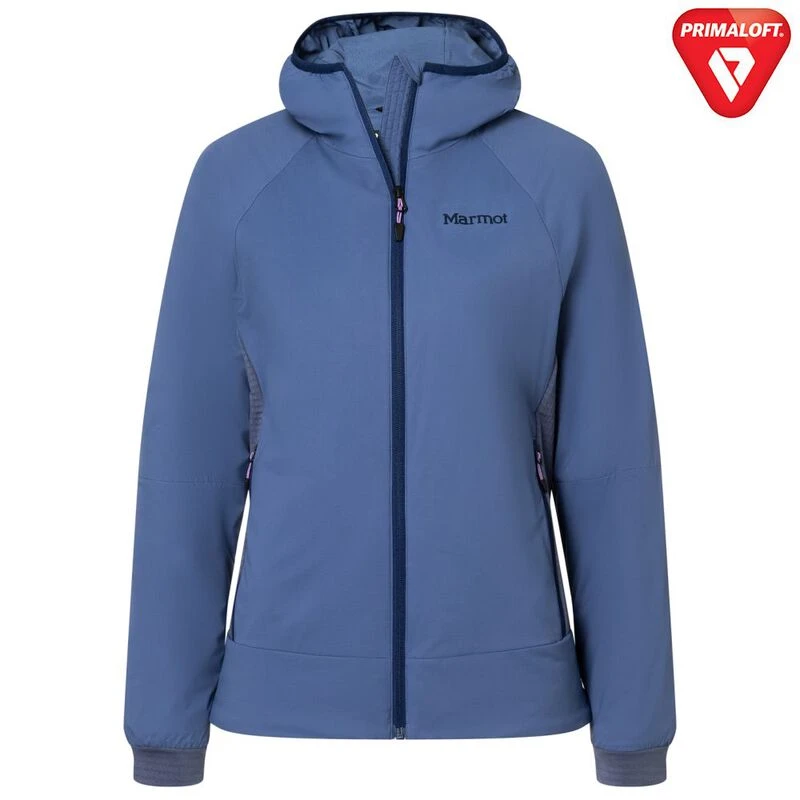 Marmot Womens Novus LT Hybrid Hooded Jacket (Storm) | Sportpursuit.com