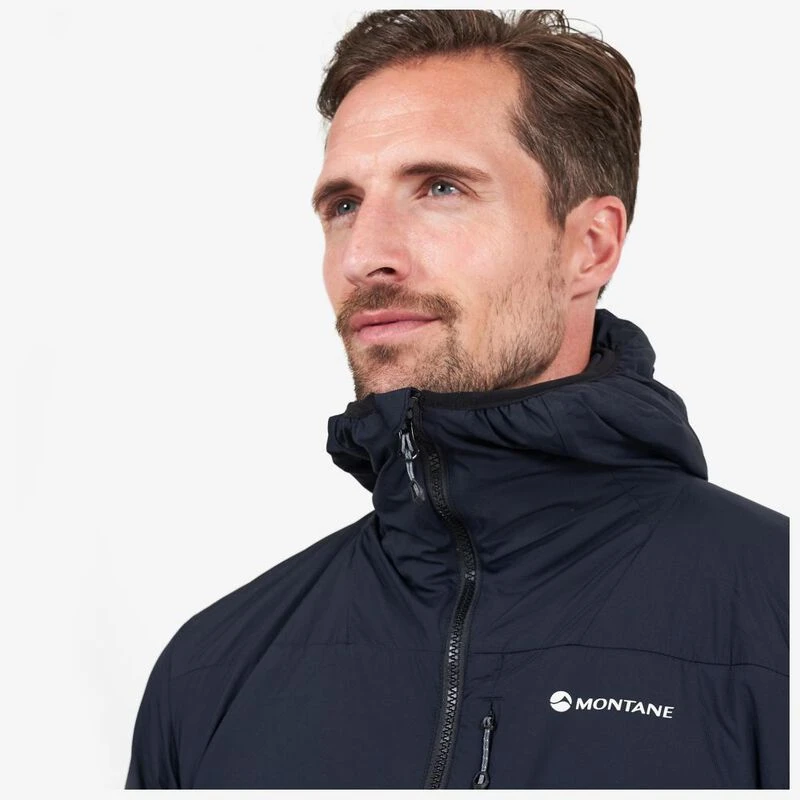 Montane Mens Fireball Hooded Insulated Jacket (Black) | Sportpursuit.c