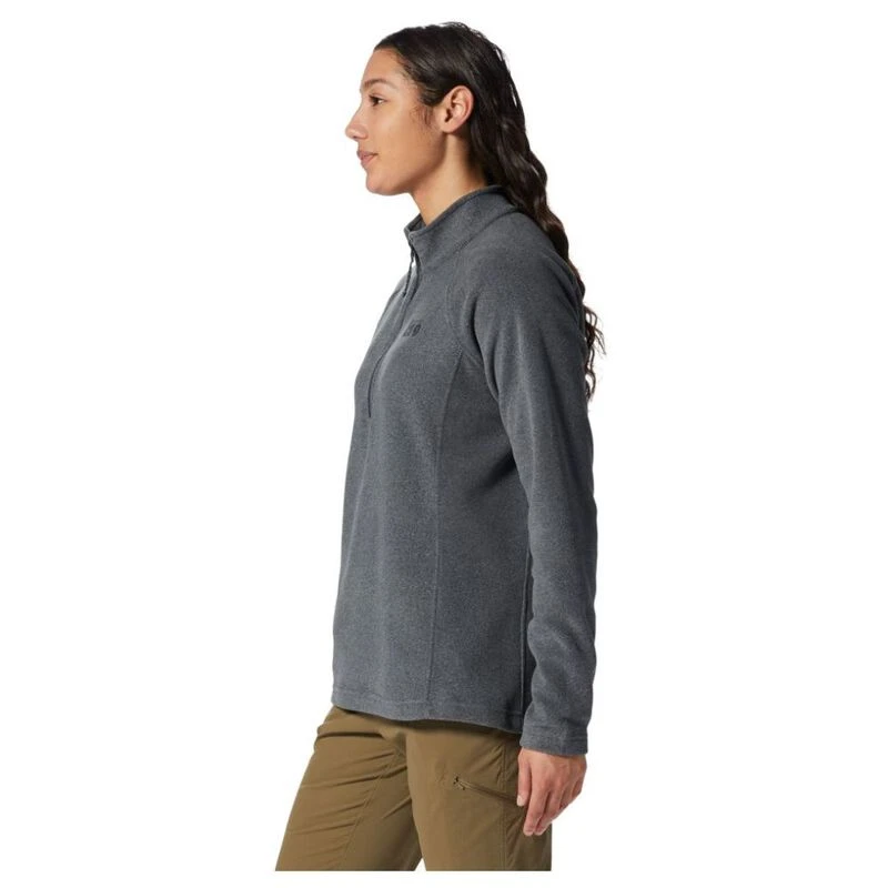 Mountain Hardwear Womens Polartec Microfleece 1/4 Zip Pullover (Foil G