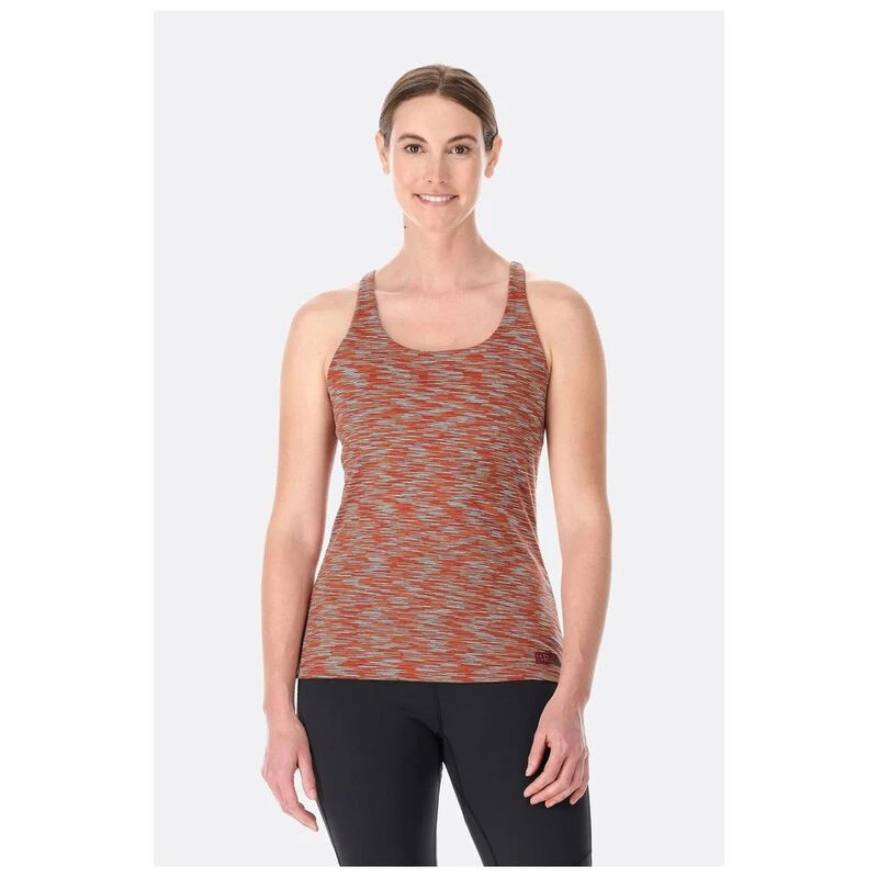 Rab Womens Lineal Tank Top (Red Grapefruit) | Sportpursuit.com