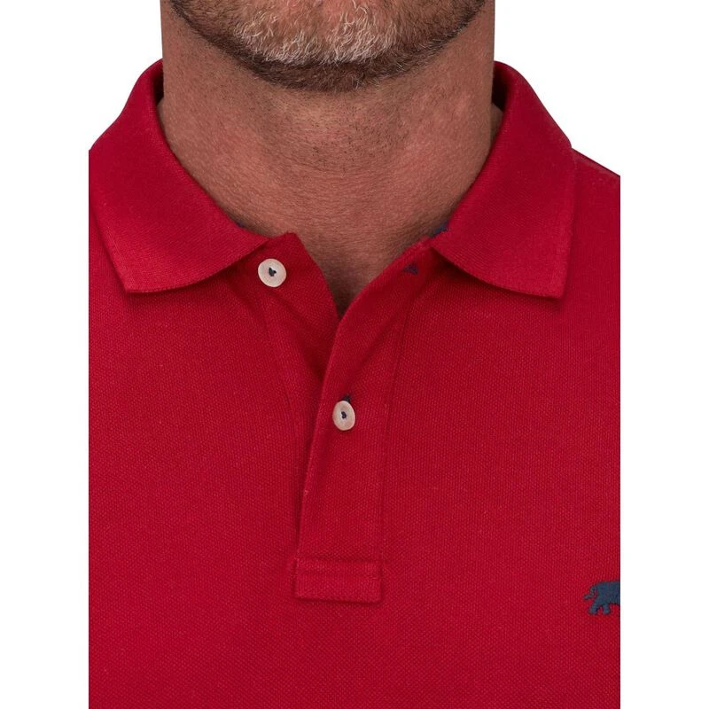 Raging Bull Mens Signature Polo Shirt (Red) | Sportpursuit.com