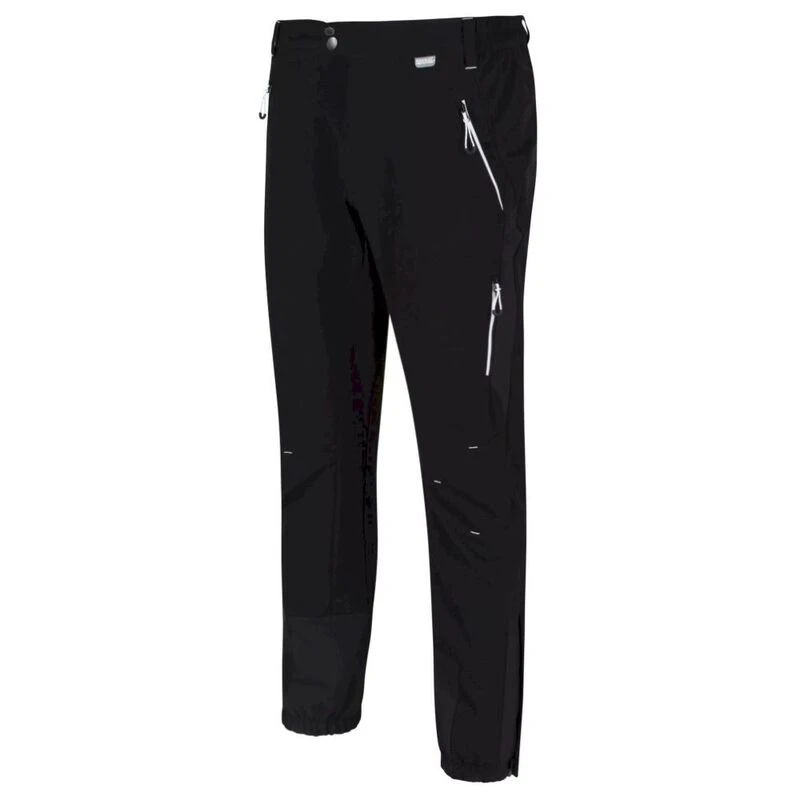 Regatta Mens Mountain Walking Trousers-Regular Leg (Black/Black) | Spo