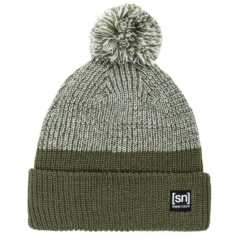 Super.Natural Bobble Beanie (Olive Night) | Sportpursuit.com