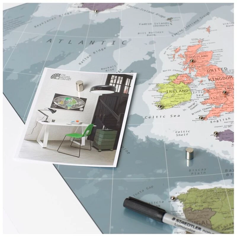 The Future Mapping Company Europe 2 Magnetic Wall Map (1000 x 700mm)