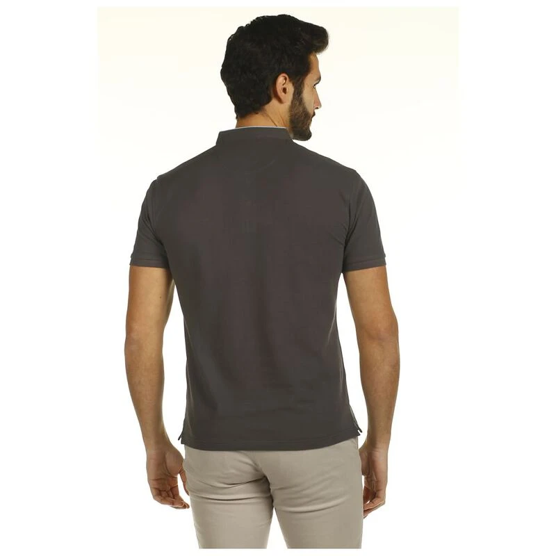 The Time of Bocha Mens Round Neck Polo Shirt 2-Pack (Black/Grey) | Spo