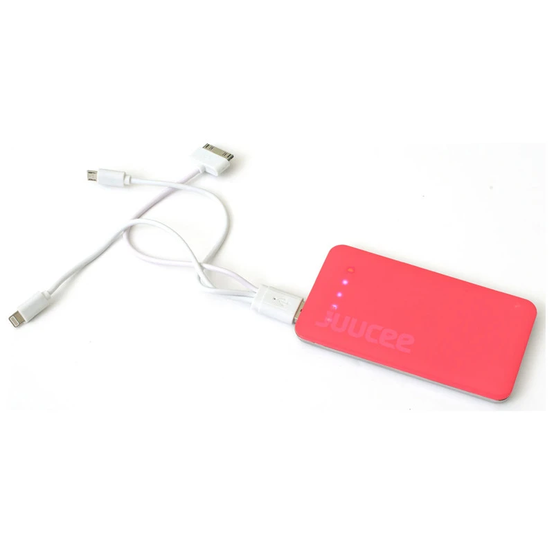 Bitmore Juucee 5000mAh Portable Battery (Pink) | Sportpursuit.com