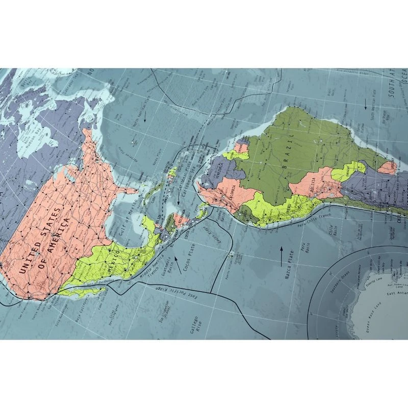 The Future Mapping Company Paper Colour Map v.2 World Map (1300 x 720m