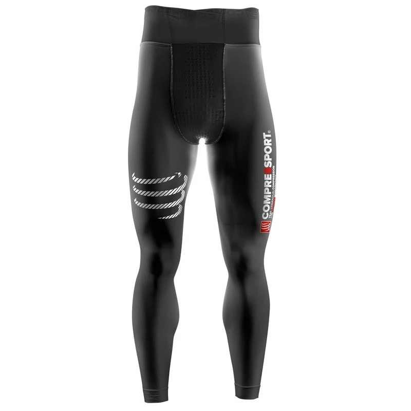 Compressport Mens Full Compression Tights (Black) | Sportpursuit.com