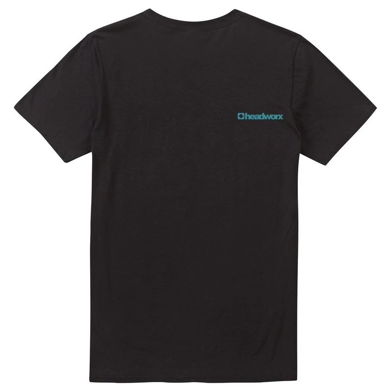 Headworx Mens Wave Pattern T-Shirt (Black) | Sportpursuit.com