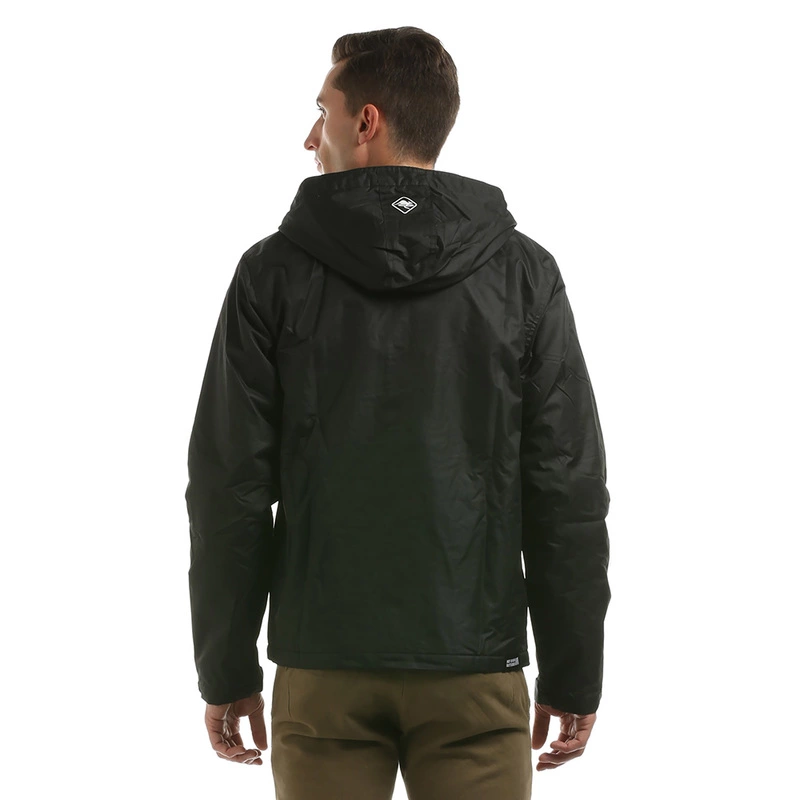 Hot Buttered Mens Urban Explorer Hooded Jacket (Black/White) | Sportpu