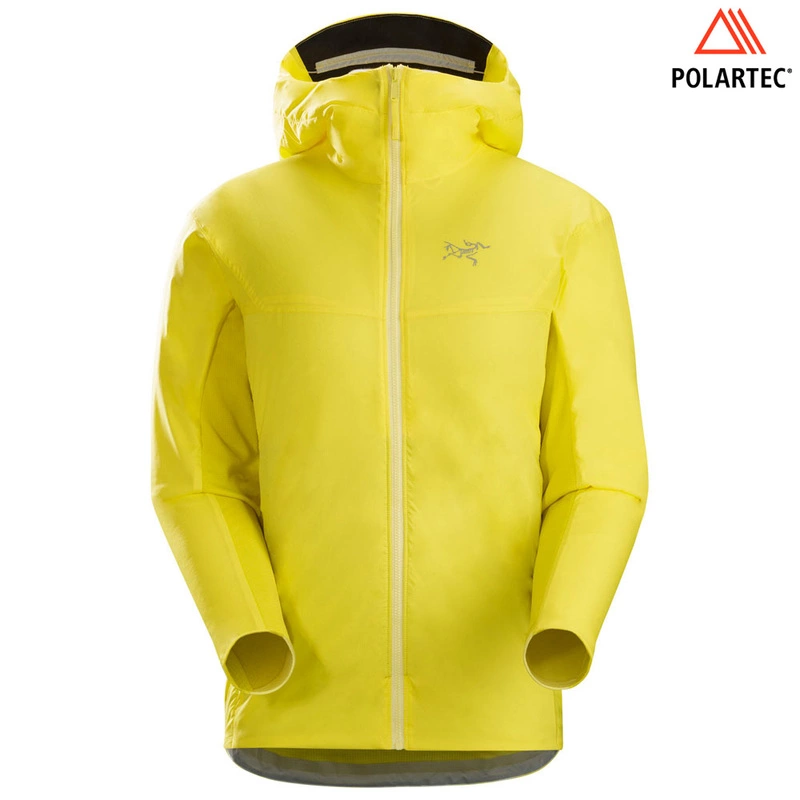 Arcteryx Womens Procline Hybrid Hooded Jacket (Lemon Zest) | Sportpurs