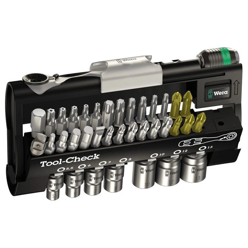 Tool-Check Bit Set with Mini Ratchet