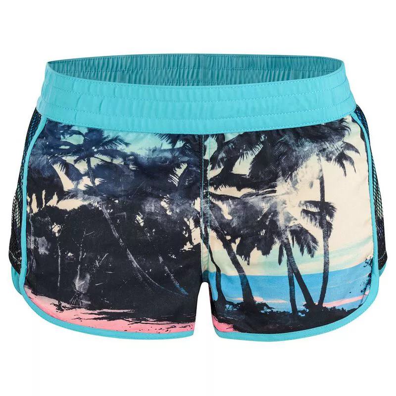 Urban Beach Womens Tropical Beach Shorts (Blue) | Sportpursuit.com
